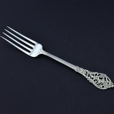 纯银正餐叉美国佛罗伦萨蕾丝