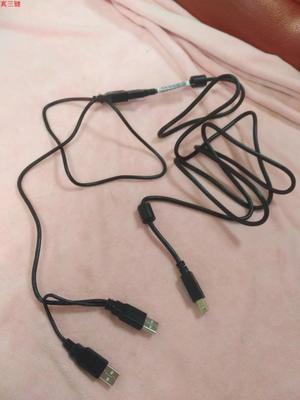 真三键品牌：原装高速双USB打印数据线打印线双头USB2.7米270CM