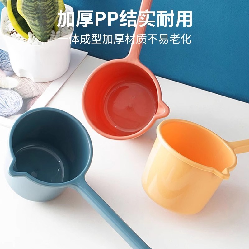 长柄塑料水舀浇花l浇菜地水勺厨房加厚水舀子水瓢儿童婴儿洗澡舀