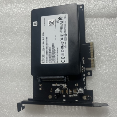 Micron/镁光7300PRO 3.8T U.2 NVME2.5SSD固态硬盘MTFDHBE3T8TDF