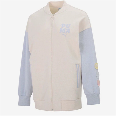 正品PUMA/彪马休闲女子印花宽松运动训练棒球服夹克外套 536309