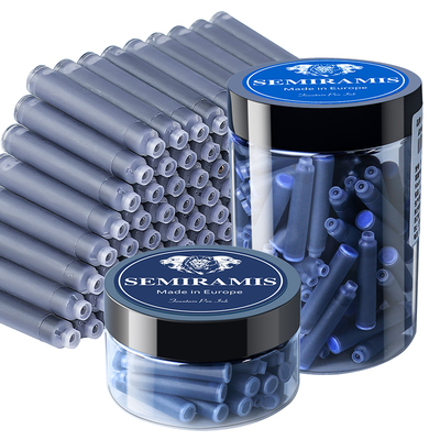 进口Semiramis/狮美乐防水墨水胆防水墨囊通用施耐德狮美乐欧标钢笔