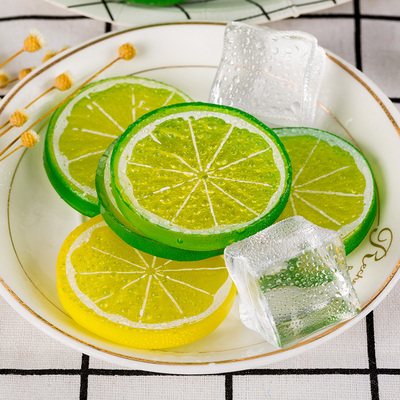 仿真拍摄道具假柠檬摆件