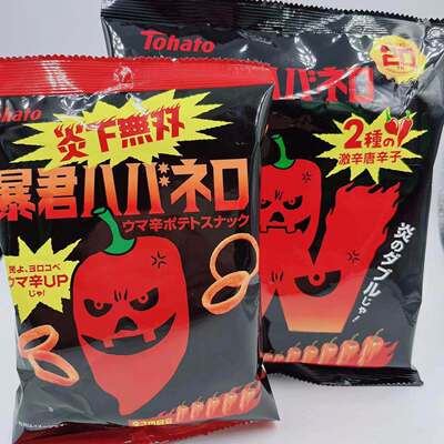 日本桃哈多暴君薯圈香辣味