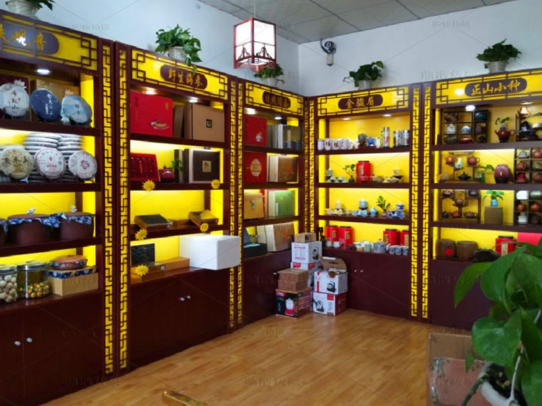 参茸柜海参虫草鹿茸柜茶叶展柜中药材滋补品展示柜燕窝人参展示柜