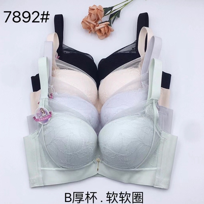 玉姿新款立挺一族7892加厚B杯软钢圈聚拢调整女士内衣罩海藻吸湿