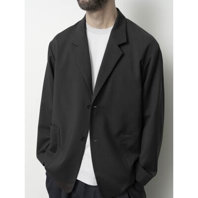 日本极简剪裁双扣西装夹克