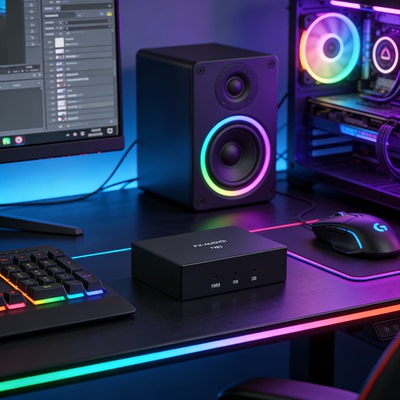 飞想FX-03 USB音频解码器DAC外置声卡ES9028Q2M支持384K DSD256