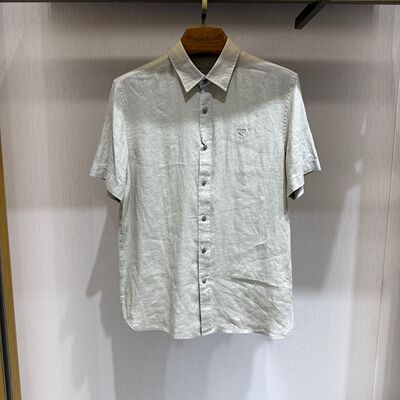 Satchi沙驰短袖衬衫26新款专柜正品夏季亚麻衬衫88NCA3214001