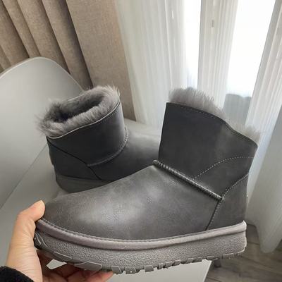 羊皮毛一体雪地靴大码41-44男女款冬季新款防水防滑东北大棉鞋靴