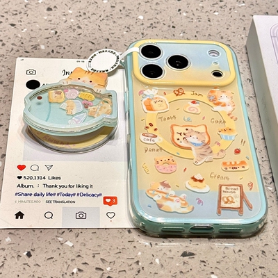 抱鱼猫咪磁吸支架S50适用VIVO X200PROmini/X300手机壳S20/S60/Y60/X90/Y37二合一Y36m/S30/X70/S18e蓝边S17e