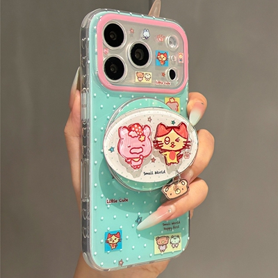 猫咪兔子挂坠磁吸支架适用P60华为nova15/14/13/12/10/987SE手机壳pura70ultra薄荷绿mate80/P50e畅享90软P20