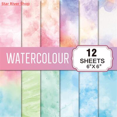 Watercolor material paper DIY album scrapbook background pap