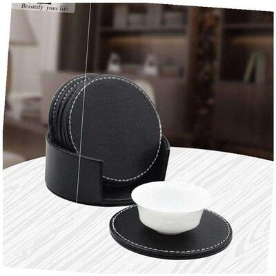byl pu leather pallet glass mat pad coasters