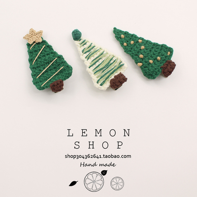 圣诞节发夹边夹雪人边夹