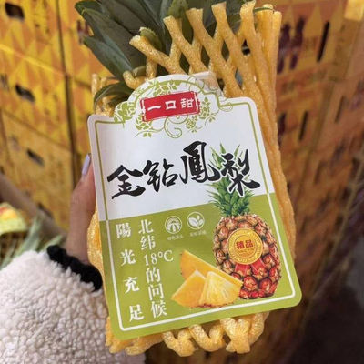 海南无眼金钻凤梨脆甜无渣