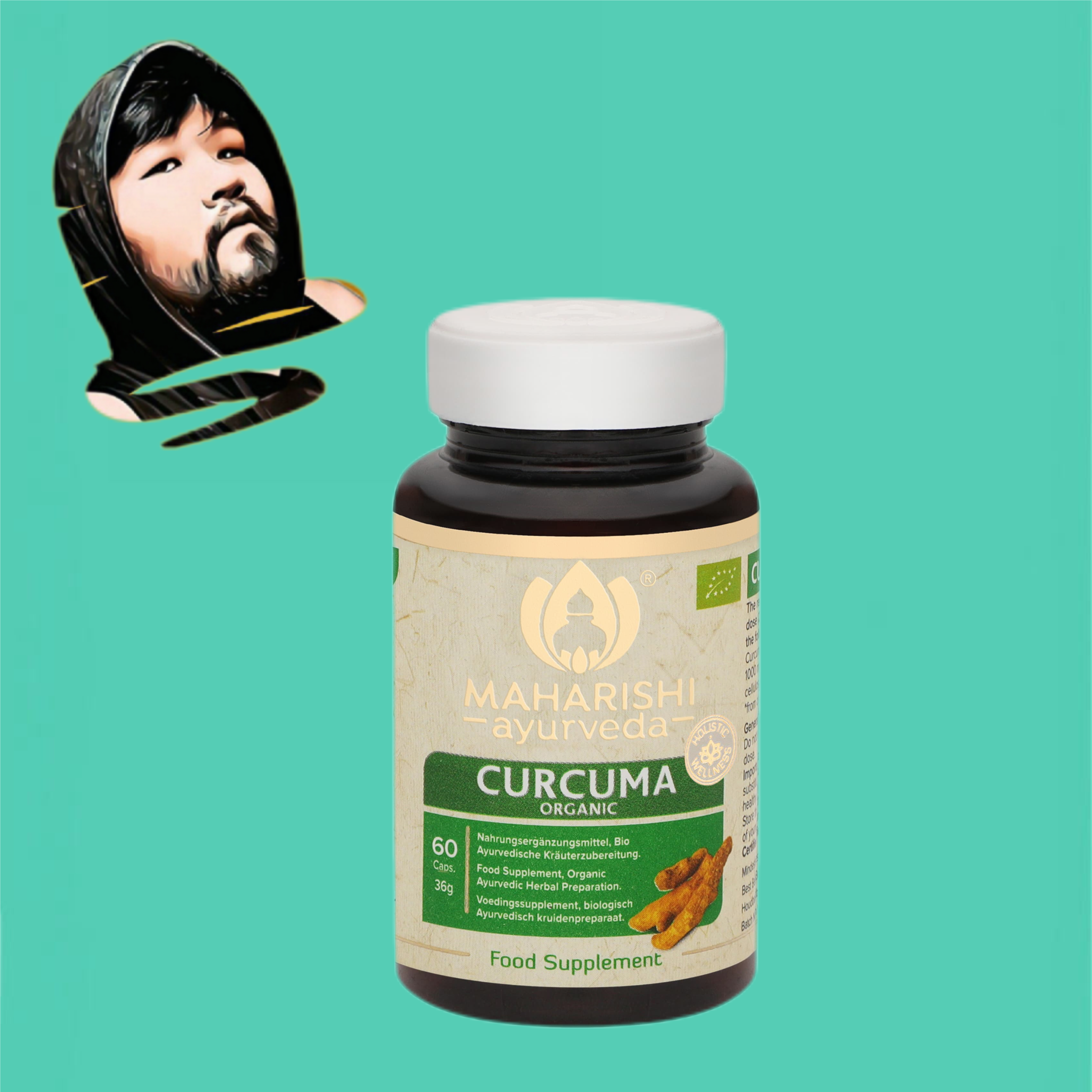 德国直邮【满300包邮】MAHARISHI AYURVEDA阿育吠陀姜黄维生素30g