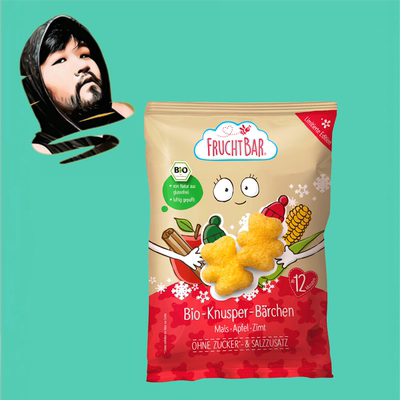 德国直邮【满300包邮】FruchtBar12个月+有机苹果玉米熊宝宝脆30g