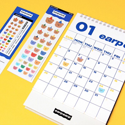 earp韩国可爱卡通镭射贴纸