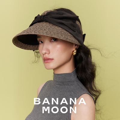 Bananamoon大蝴蝶结空顶草帽