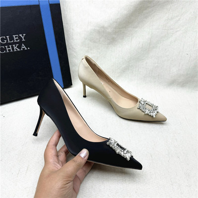 百吉利米西卡单鞋欧美水钻女鞋