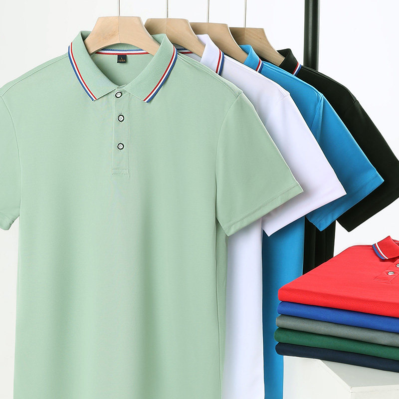 定制花边领工作服Polo衫公司聚会团体班服t恤印logo销售保罗工装