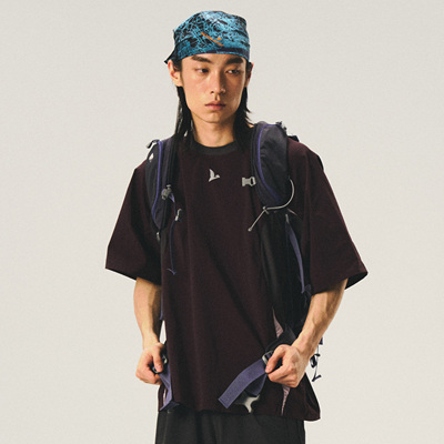 3M吸湿速干梭织短袖T恤男