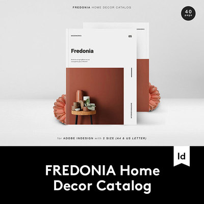 时尚简洁的家具产品介绍促销企业宣传画册Indesign模板印刷品设计