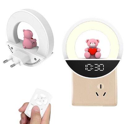 LED Bear Night Light Dimmable Wall Light 3 Light Colors