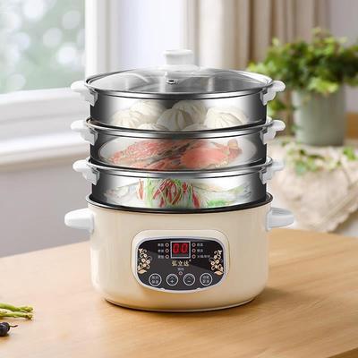 Stainless steel steamer multifunctional household steamed bu