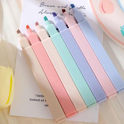 6Pcs Pastel Highlighters Pen Art Drawing Graffiti Marker Pen