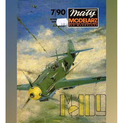 《Maly Modelarz》纸模型 梅塞施密特Bf.109E战斗机 DIY手工制作