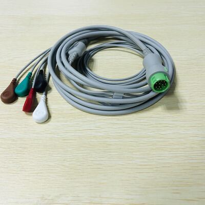 兼容迈瑞T5 T8 D6 3   UMEC12 IMEC10监护仪配件 一体12针5导联线