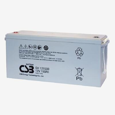 CSB蓄电池GH121500 12V150AH消防照明 机房UPS电源配套 EPS直流屏