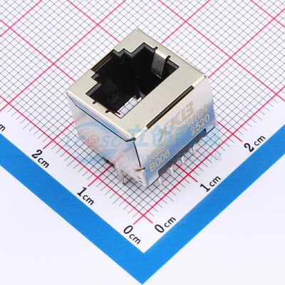 以太网连接器(RJ45 RJ11) X02ADGWA1D4B008 插件 直插不带LED电子