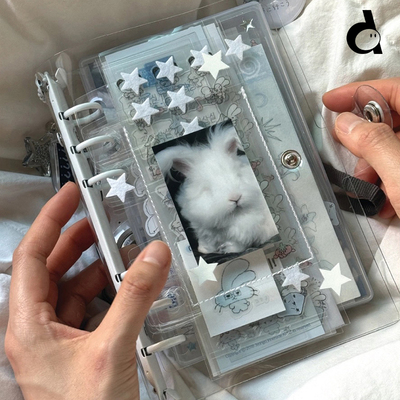 韩国A6透明活页本内页外壳手帐