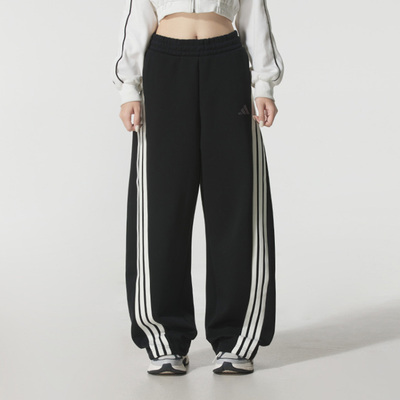 阿迪达斯宽松阔腿长裤
