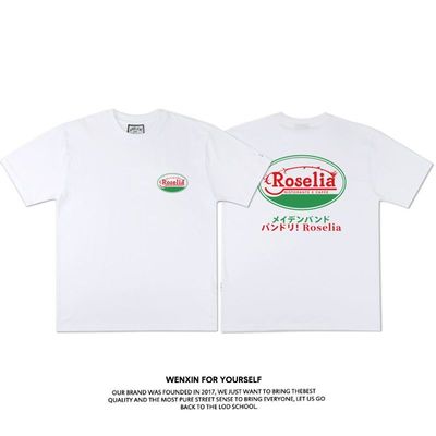 Bangdream恶搞roselia萝萨莉亚日系短袖T恤夏季纯棉半袖男女上衣