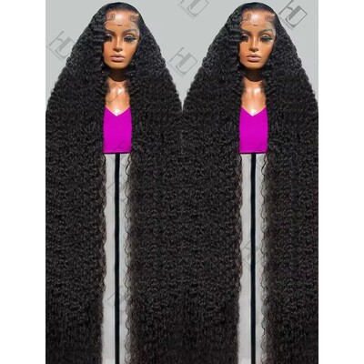 High Density 300% 40 46 Inch Deep Wave 13x6 HD Lace Front Hu