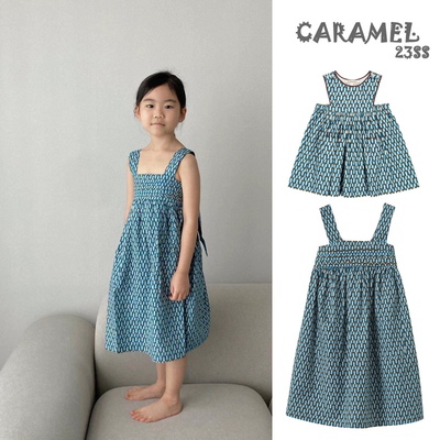 蝴蝶结纯棉童装公主裙连衣裙