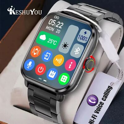 KESHUYOU New Smart Watch H9 Pro MAX 2.01-inch HD Display Blu