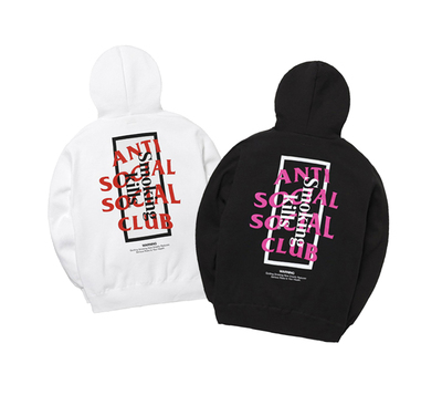 #FR2 联名 Anti Social Social Club  ASSC 男女连帽卫衣帽衫潮
