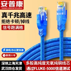 安普康AMPCOM网线家用千兆cat6超六类电脑路由器网络宽带成品跳线