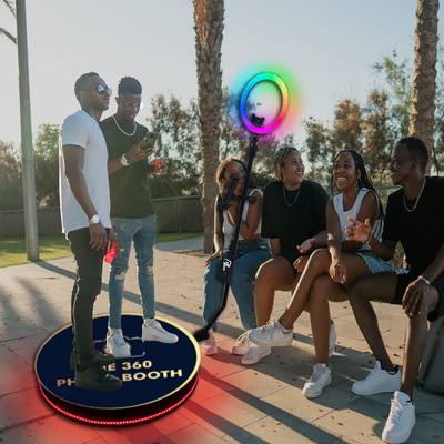 照相亭厂家360photobooth360度旋转拍摄台直播照相亭