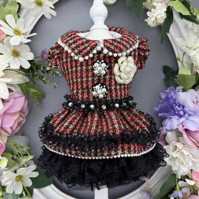 宠物贵宾泰迪博美狗狗小香风外套