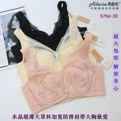 西维娅大罩杯软钢圈大胸显小文胸