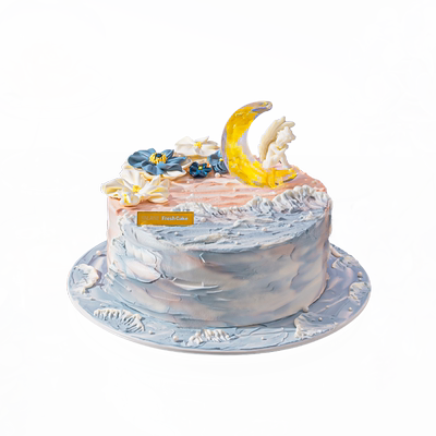 月光海双子座生日蛋糕北京上海杭州广州深圳成都南京全国同城配送
