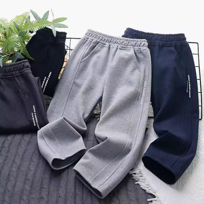 男童运动裤弹力直筒裤春季休闲裤