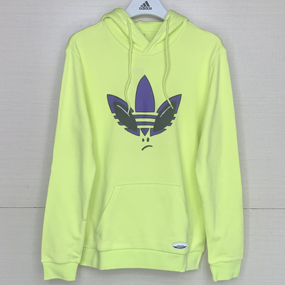 男子印花宽松连帽套头卫衣