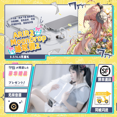 现货水月雨咏叹调2HiFi有线耳机